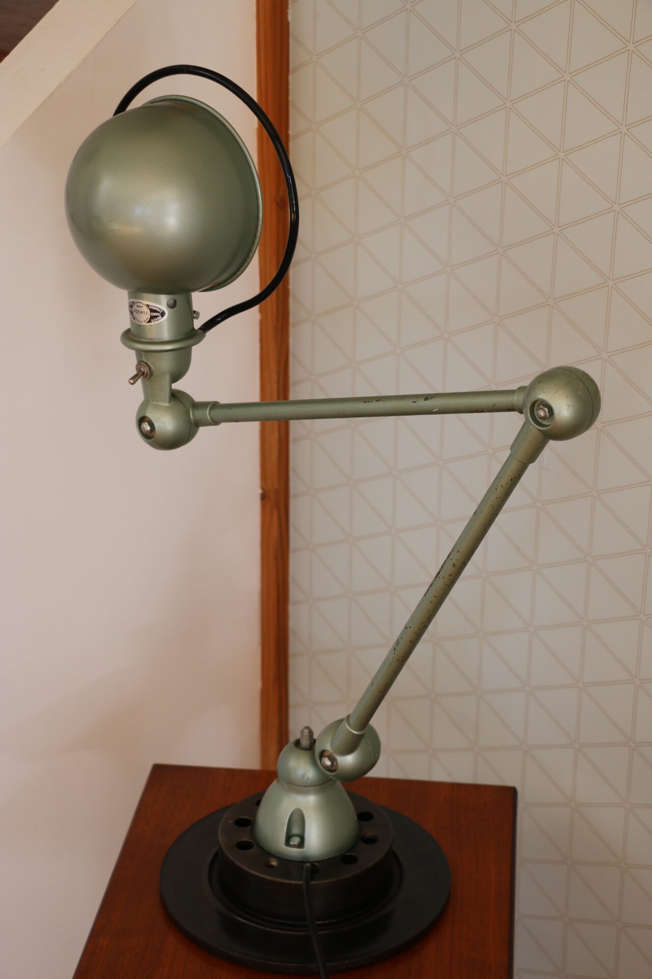 Lampe JIELDE 2 bras verte 1960 - SONS OF VINTAGE | SONS OF VINTAGE